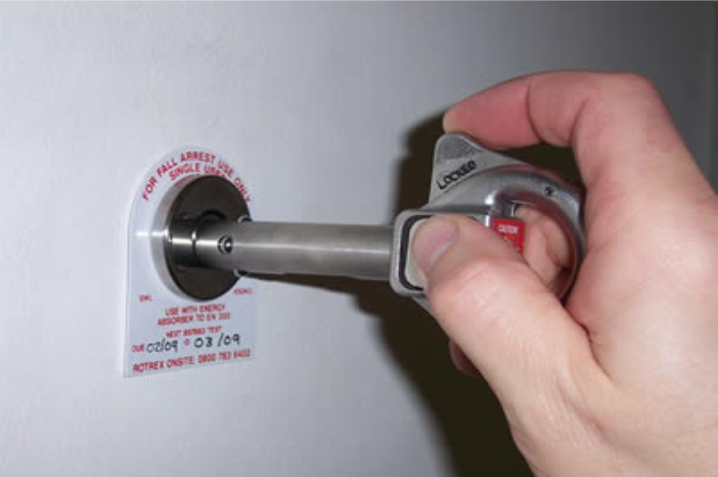 Eyebolts and Pushlocks must be tested annually by qualified personnel ...